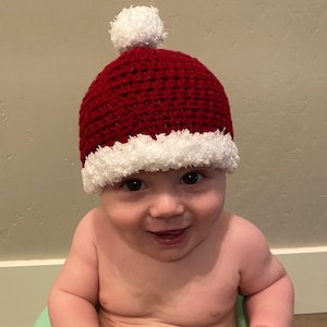 Baby Santa Hat - Etsy