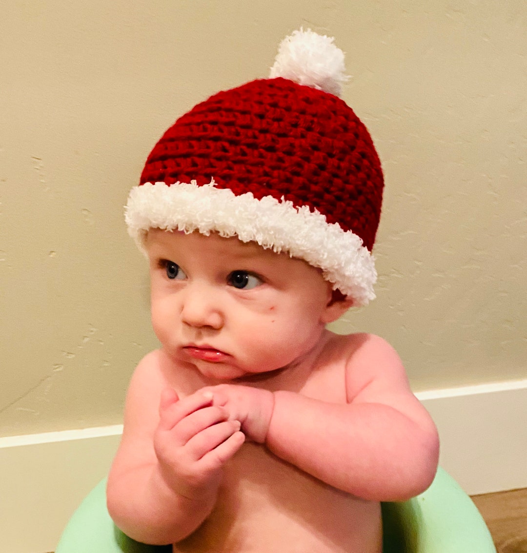 Baby Santa Hat - Etsy