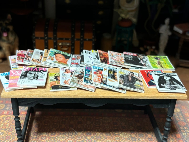 Printable 1/12th Scale Miniature POC Magazines (28 Magazines) - Etsy