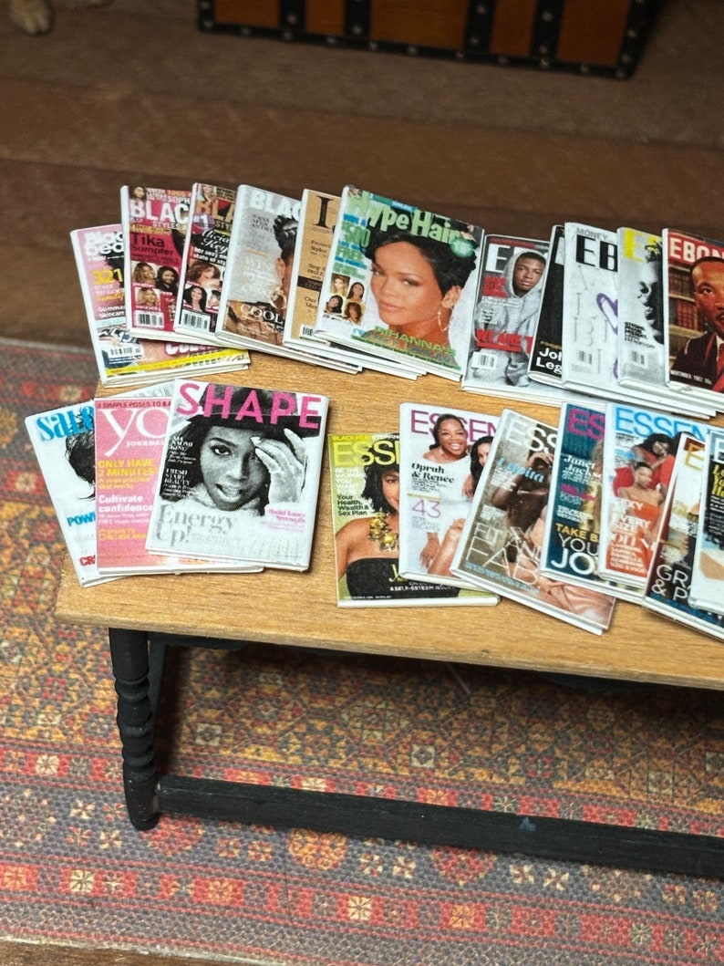 Printable 1/12th Scale Miniature POC Magazines 28 Magazines - Etsy
