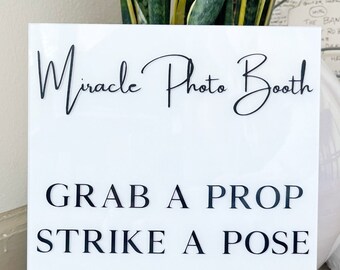 Photo Booth Sign Photo Booth Template Custom Photo Booth Sign Minimal ...