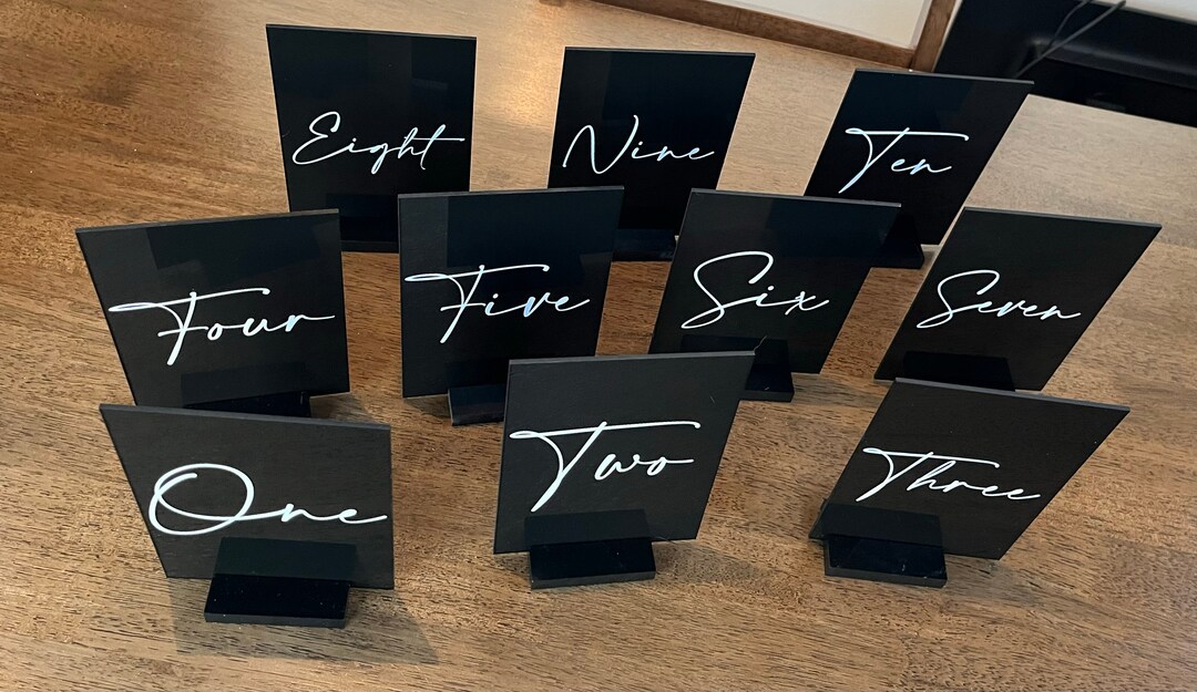 Custom Table Numbers - Etsy