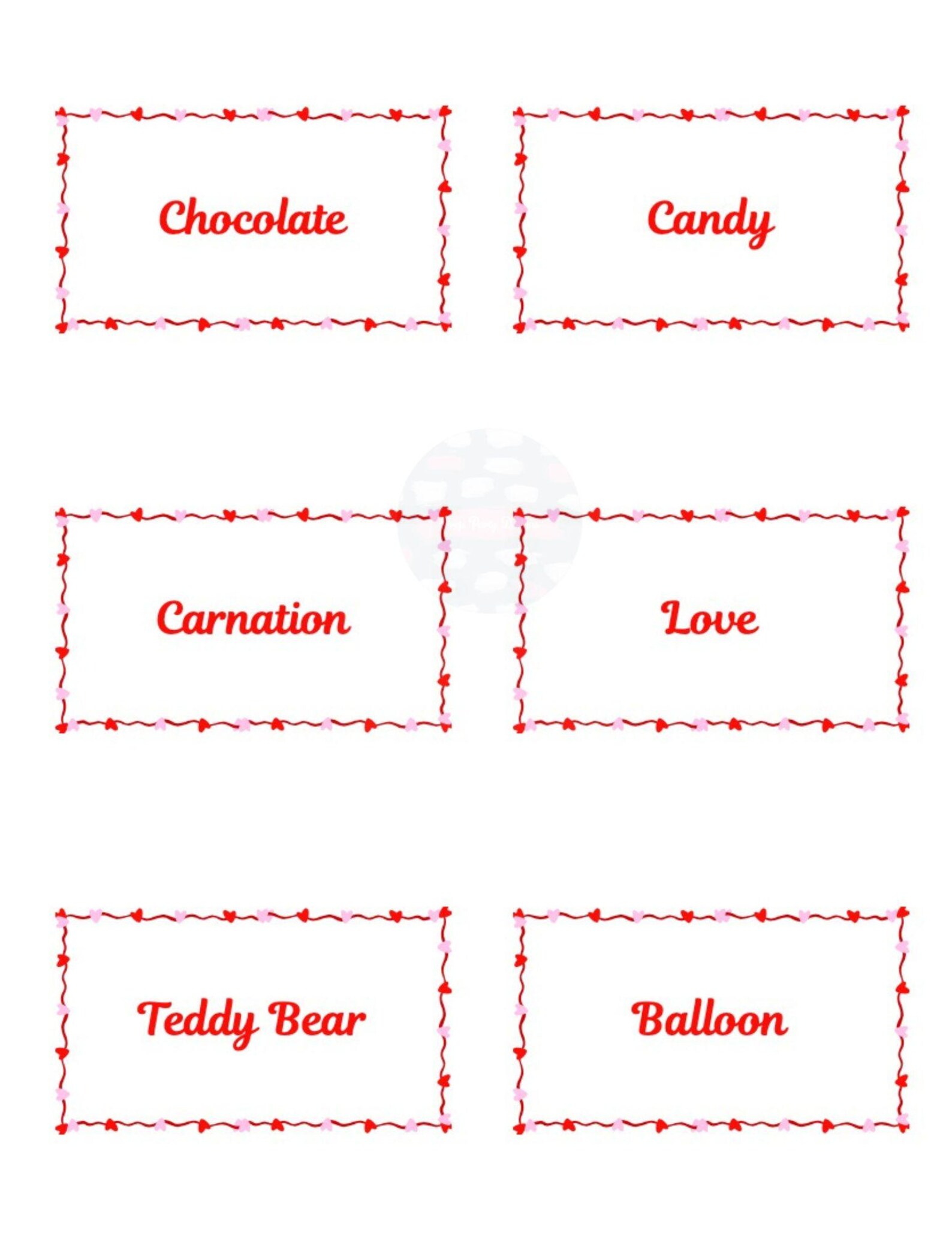 Valentine’s Day Pictionary & Charades Printable | Kids Classroom Party ...