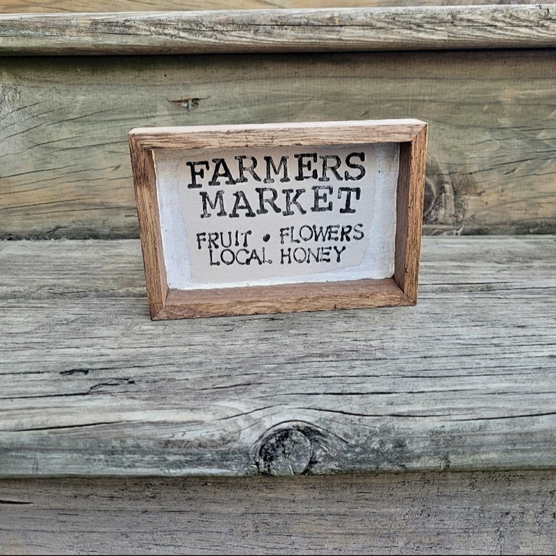 Farmers Market Metal Sign - Etsy