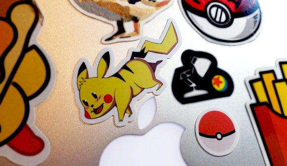 Craft Supplies & Tools gifts for gamer Pokemon Sticker anime sticker ...