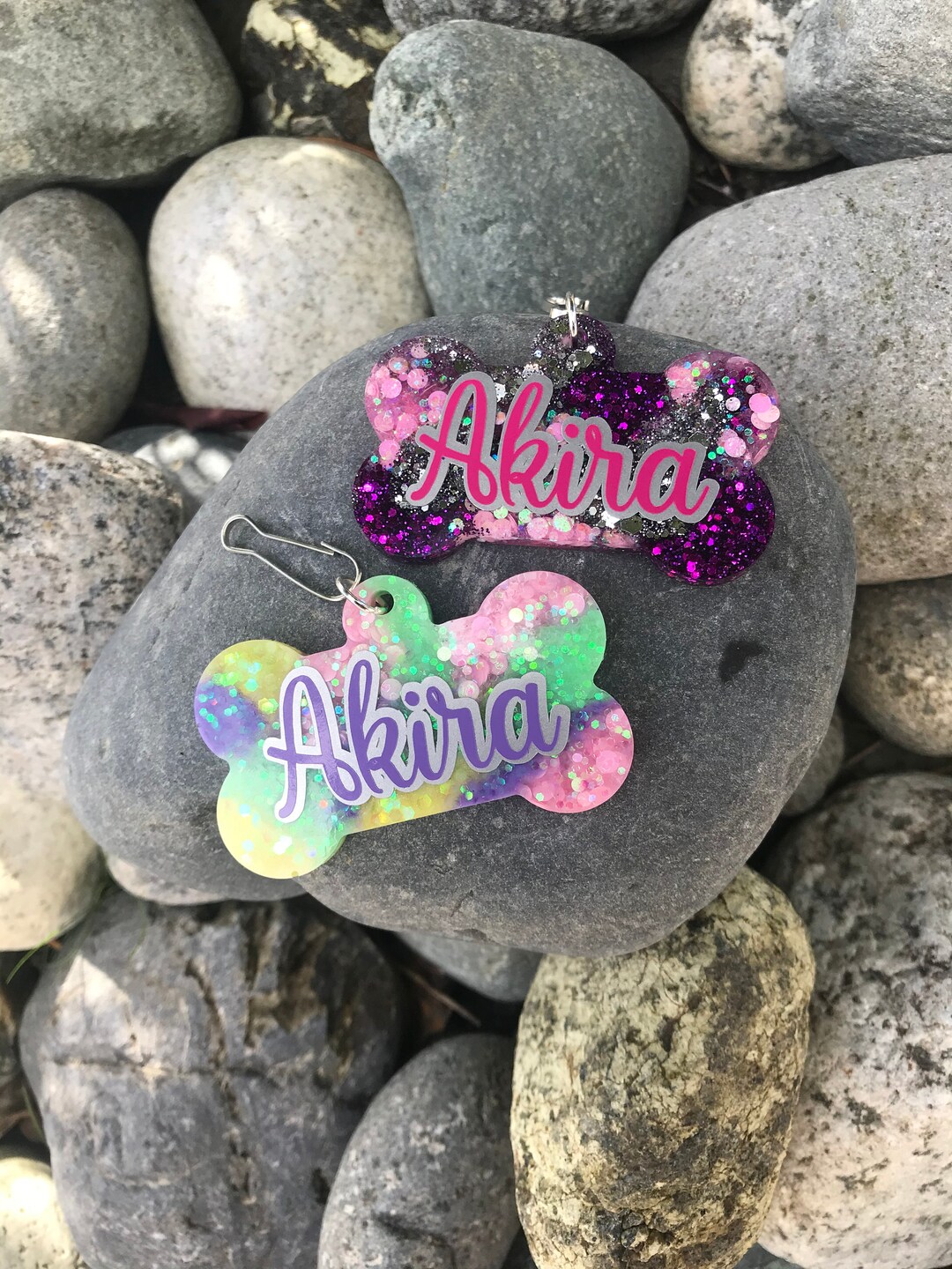 Custom Dog Bone Name Tag - Etsy