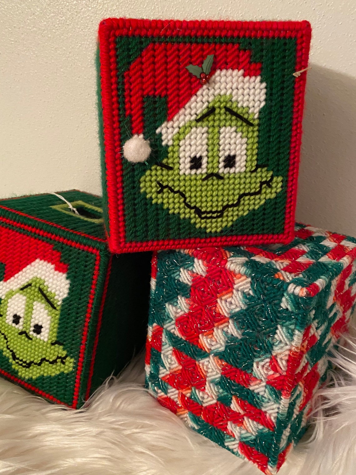 Grinch Tissue Box Cover - Etsy