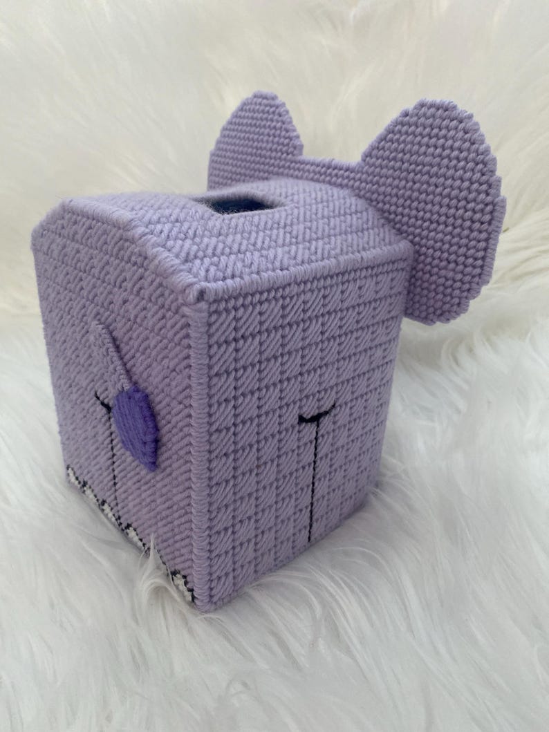Elephant Tissue Box Cover 3D - Etsy