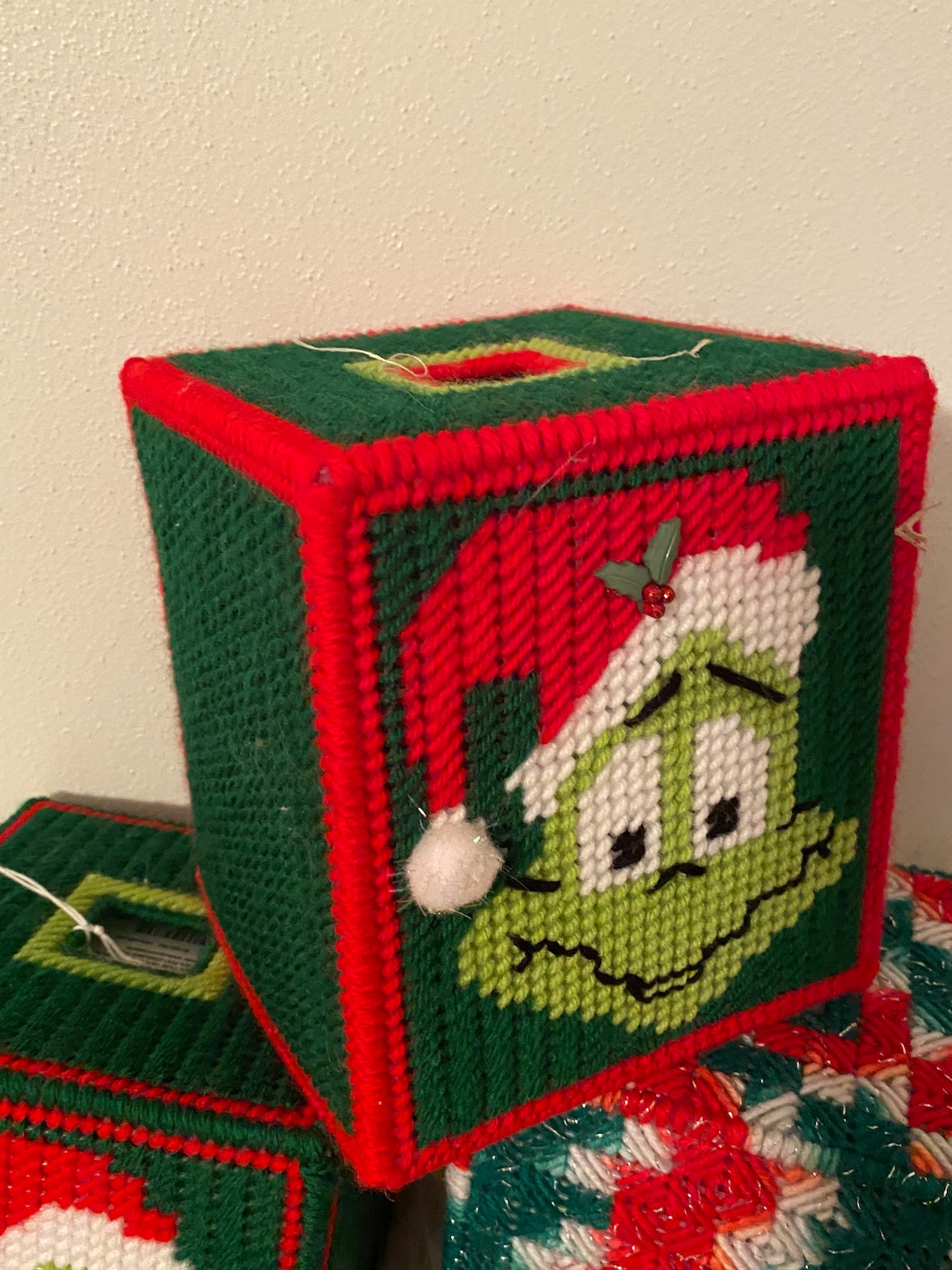 Grinch Tissue Box Cover - Etsy