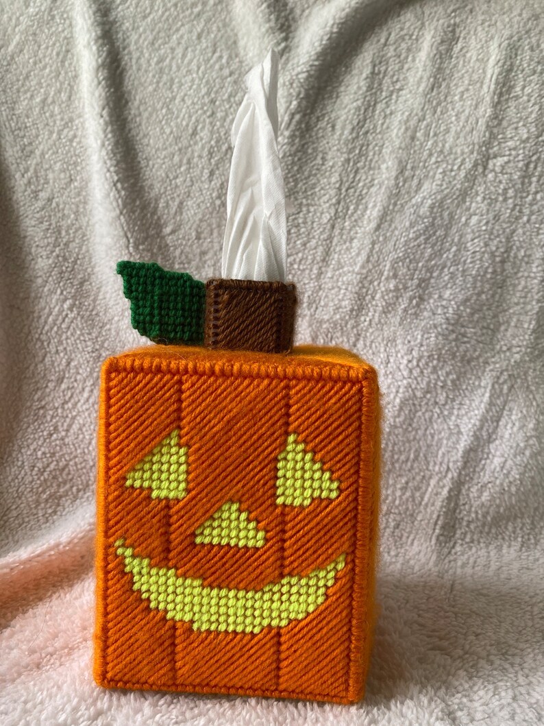Pumpkin Tissue Box Cover - Etsy