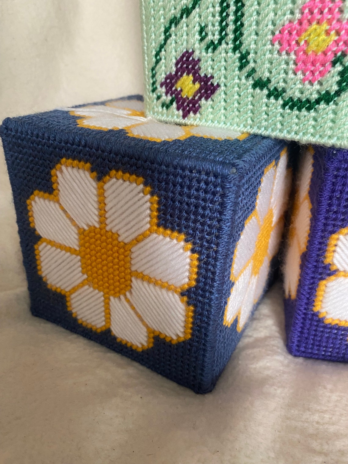 Butterfly/daisy Tissue Box Covers - Etsy