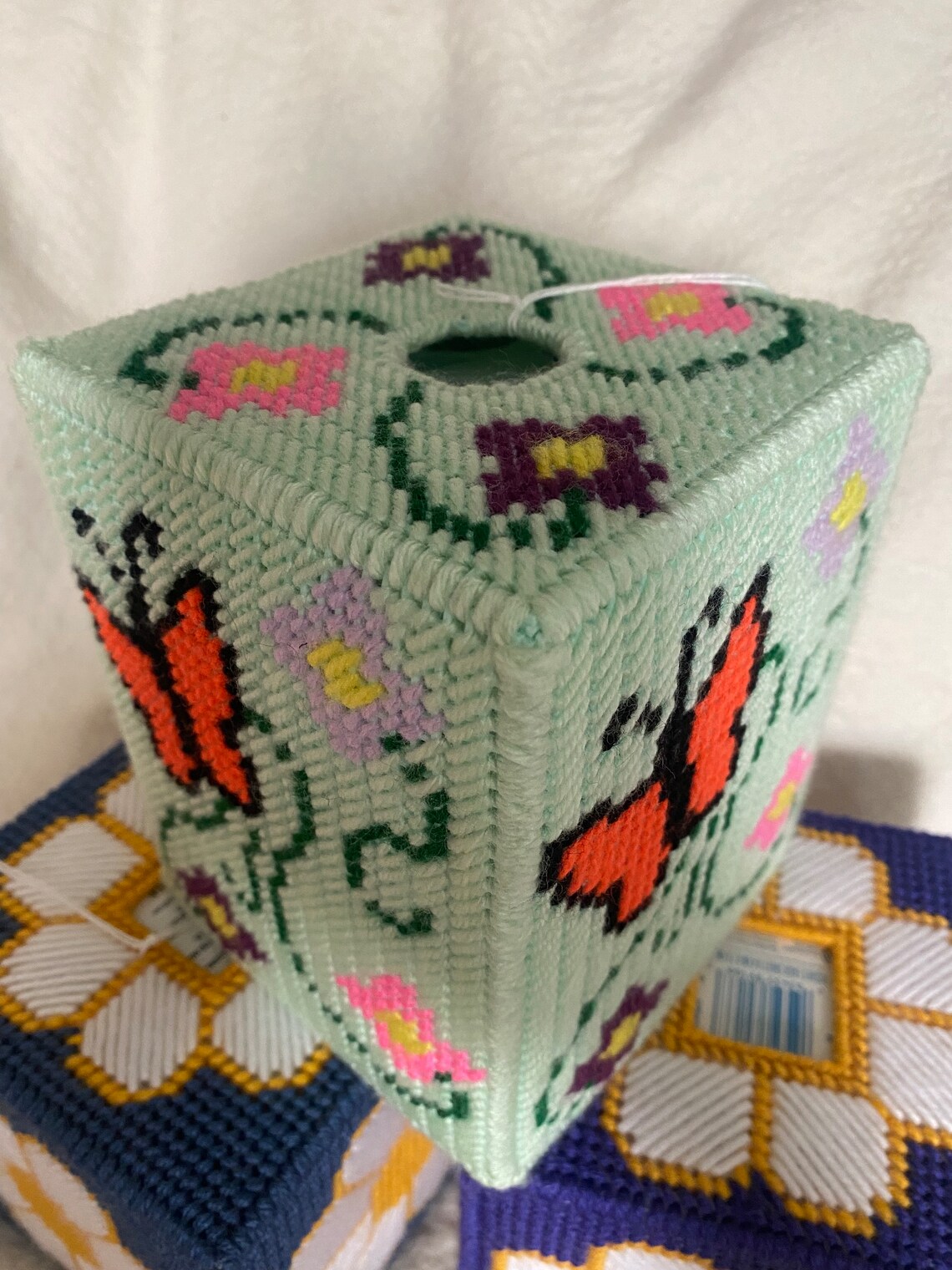 Butterfly/daisy Tissue Box Covers - Etsy