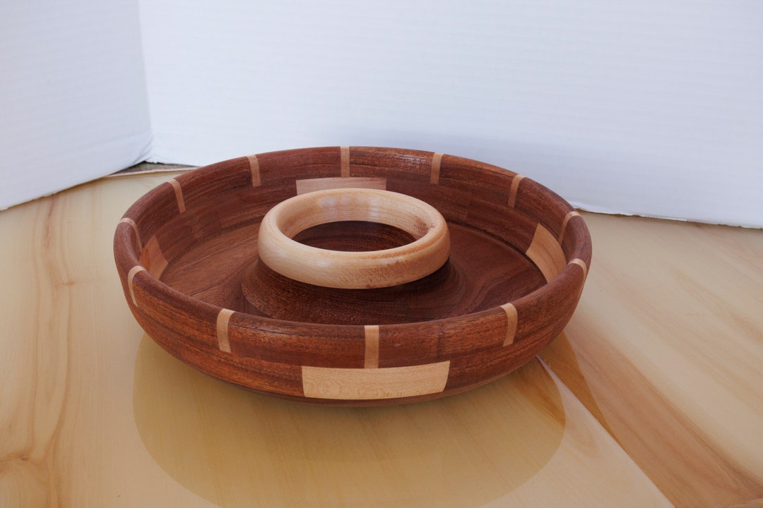 NEW 11 Inch Mahogany & Maple Segmented Crudités/vegetable Platter - Etsy