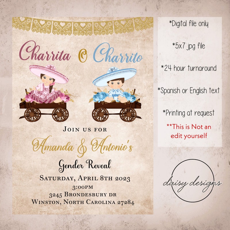 Charro Invitations - Etsy