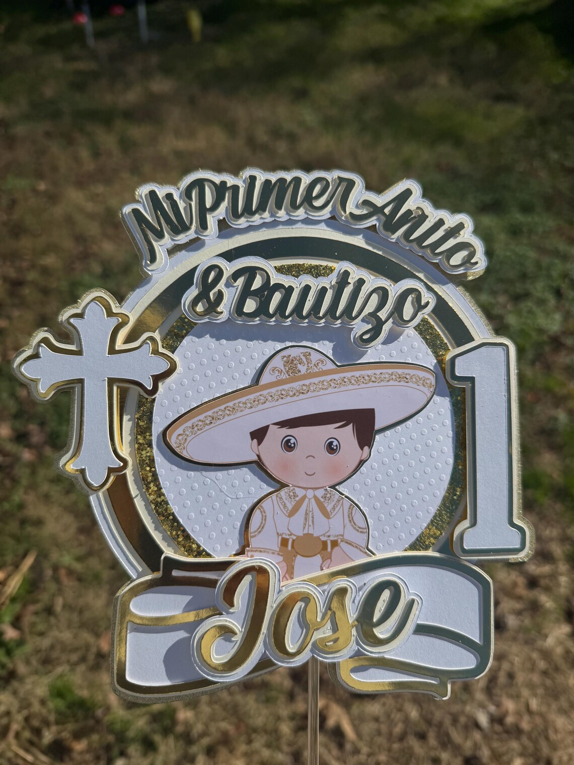 Charro Cake Topper, Baby Charro, Primer Año Cake Topper, Bautizo Cake ...