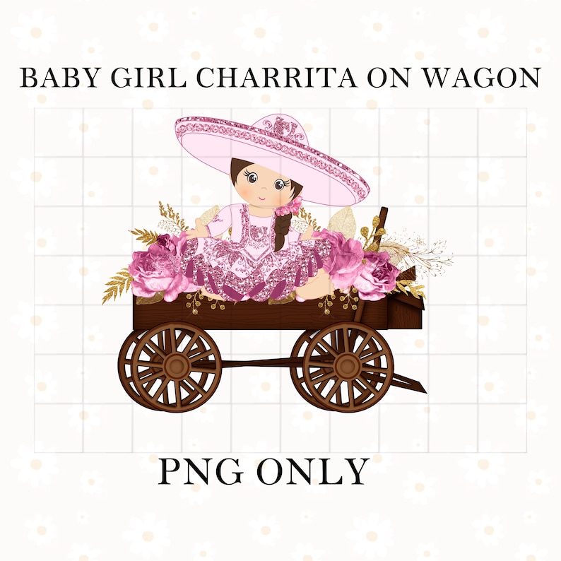 Charrita, Pink Charra, Cowgirl, Baby Shower, 3 Años, Charrita on Wagon ...