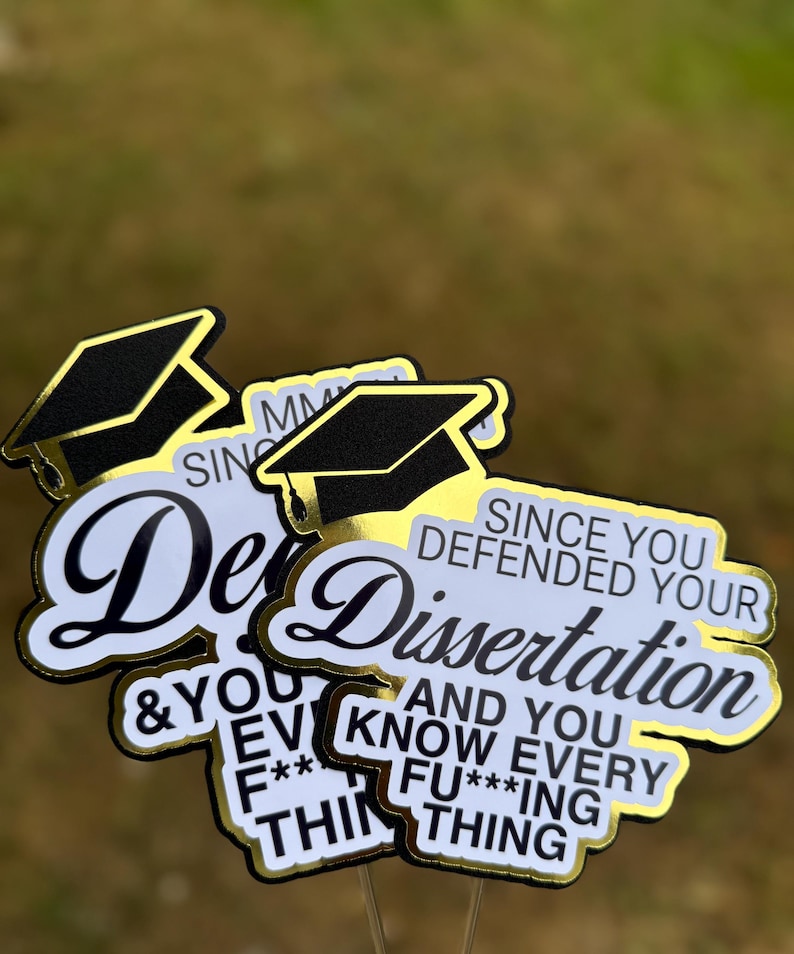 Graduation Cake Topper, Funny Cake Topper, Since You Got Your Degree ...