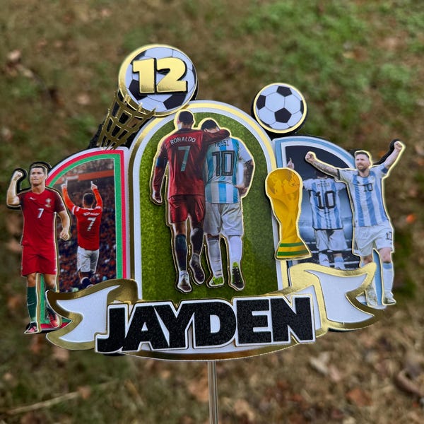 Soccer Cake Topper - Etsy