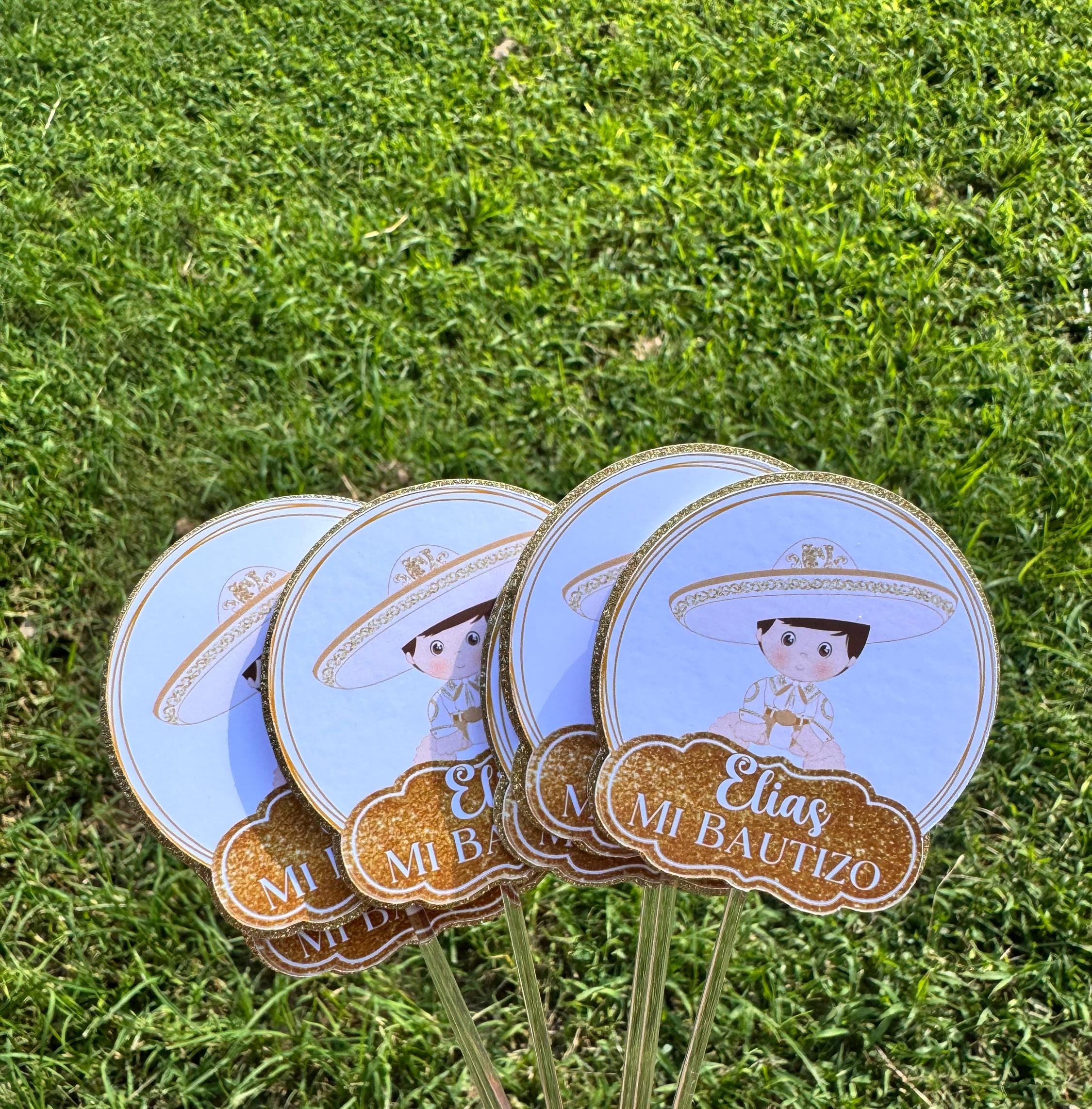 Charro Cake Topper, 12pc Charro Cupcake Toppers, Bautizo Y Primer Año ...