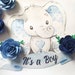 Baby Shower Blue Elephant Centerpieces - Etsy
