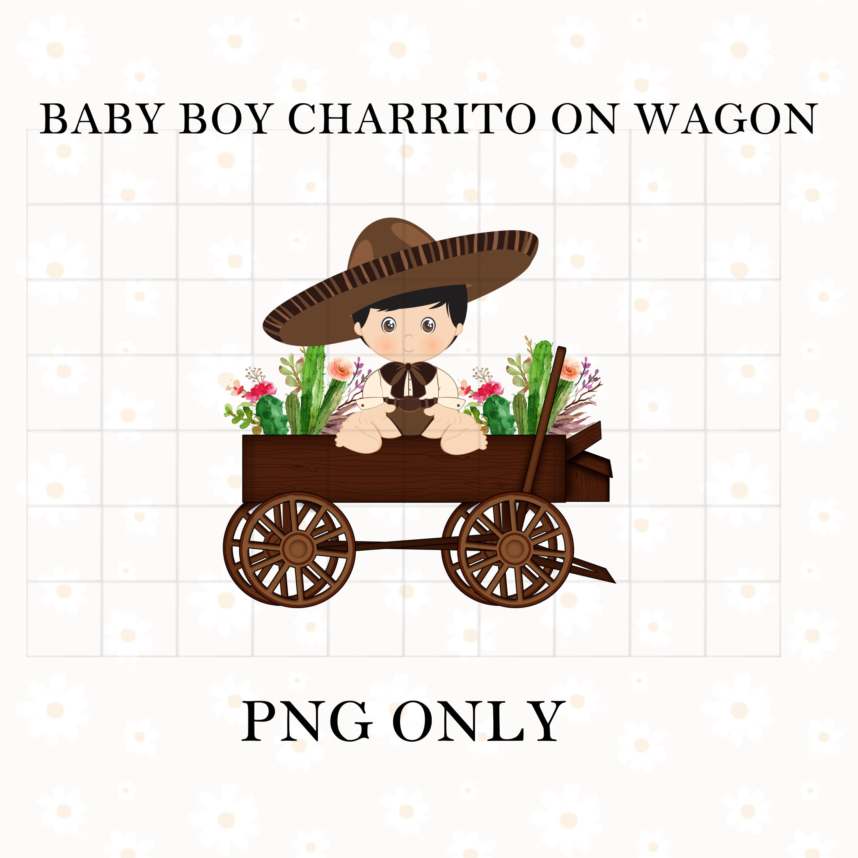 Charrito charro png western vaquero cactus - Etsy México