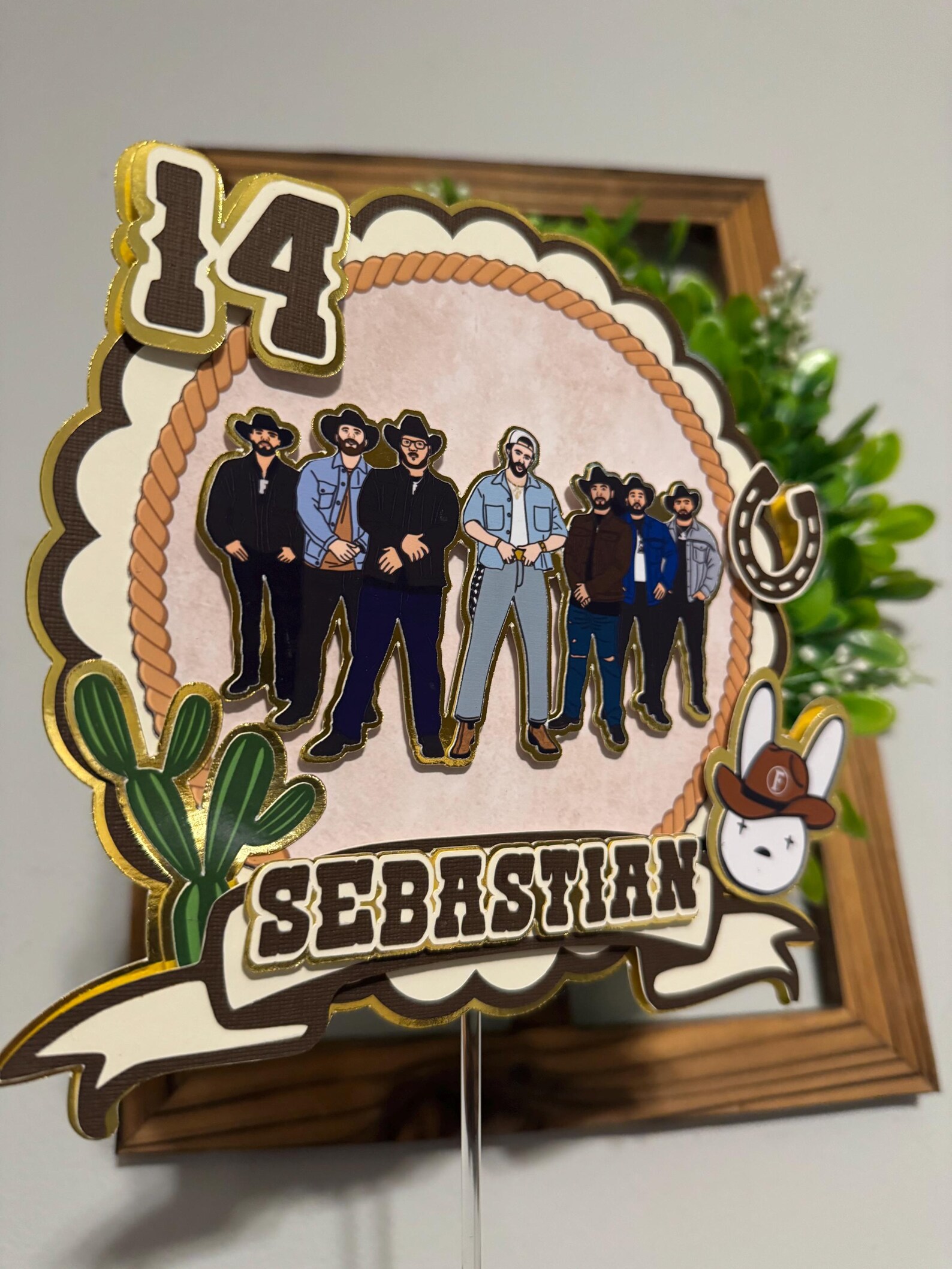 Musical X100to Cake Topper, Bad Bunny Cake Topper, Grupo Frontera ...