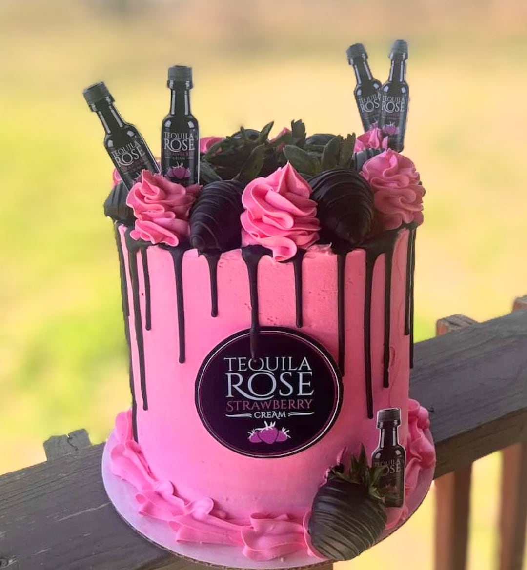 Tequila Rose Cake Topper Cutouts - Etsy