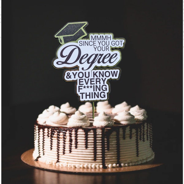 Funny Graduation Cap Topper - Etsy