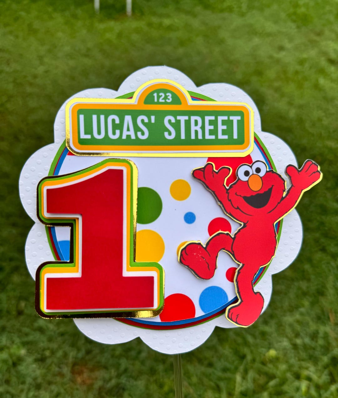 Sesame Street Inspired Cake Topper, Elmo Inspired Cake Topper,, Custom ...