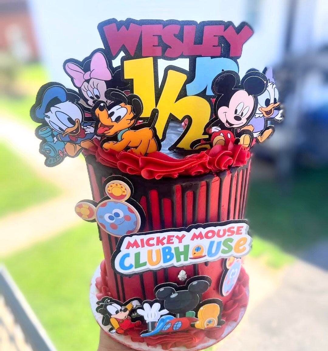 Mickeys Topper 6pc Cake Topper With Cutouts Mickey Topper - Etsy