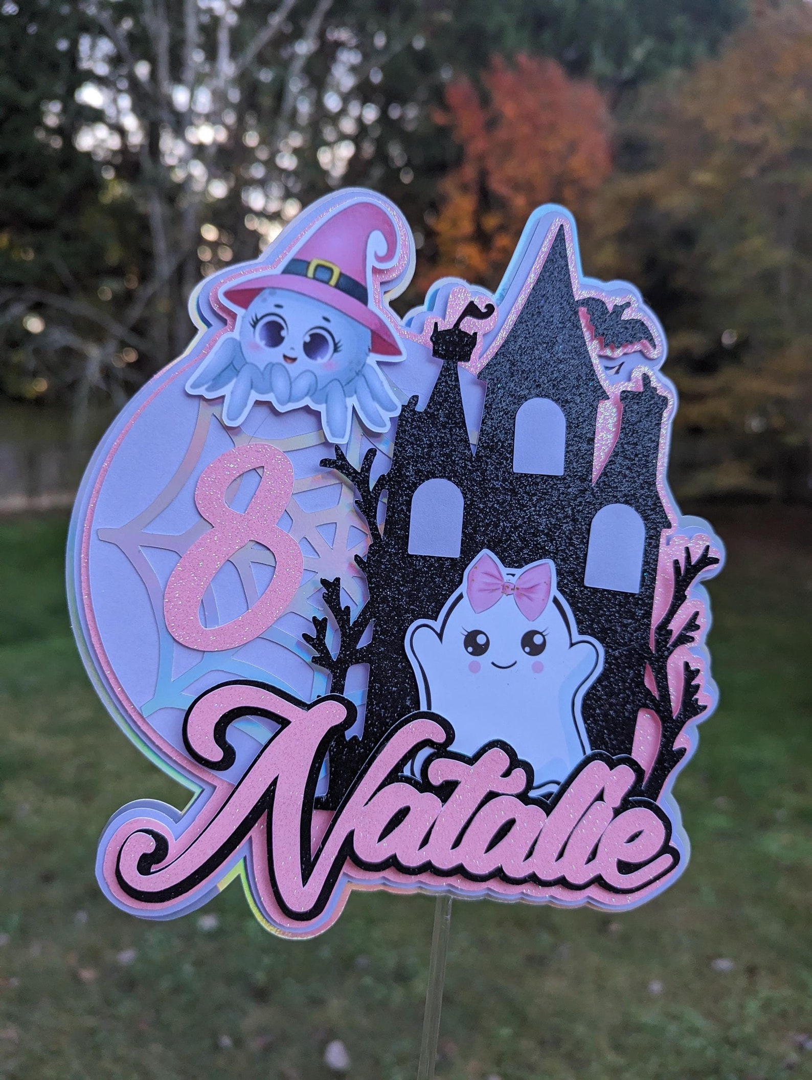 Boo Topper, Ghost Cake Topper, Halloween Cake Topper, Cute Ghost Cake ...