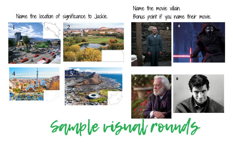 Custom Trivia Game *physical Package* - Etsy