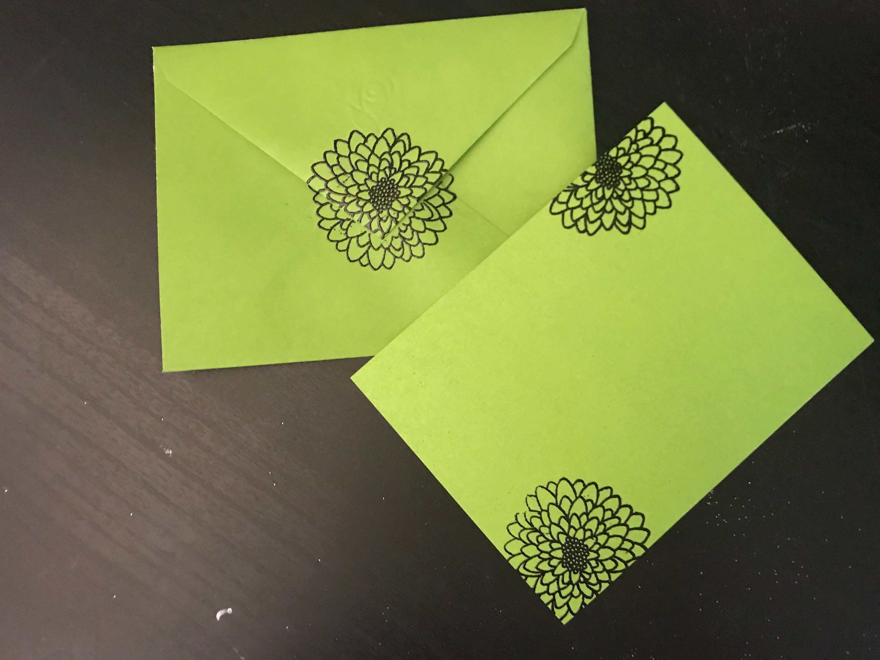 Heat Embossed Cards and Envelopes Pack of 8 - Etsy