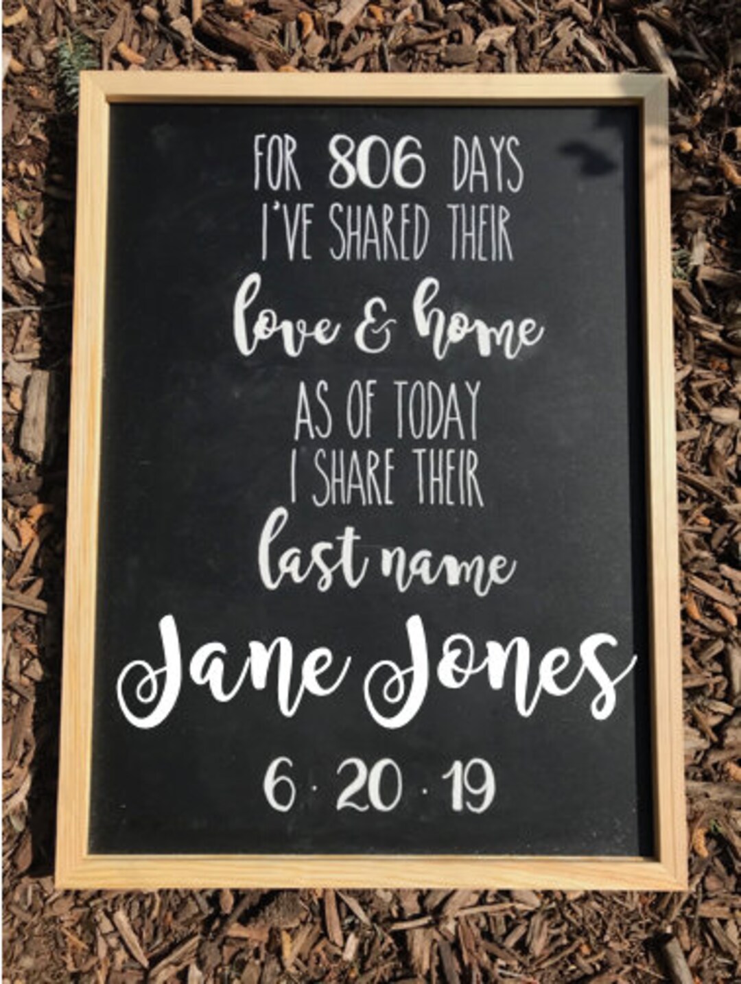 Adoption Chalkboard Sign - Etsy