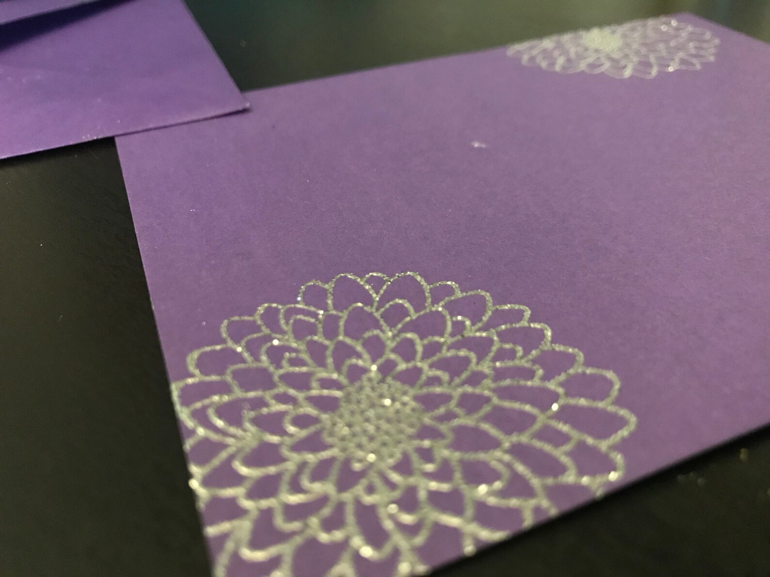 Heat Embossed Cards and Envelopes Pack of 8 - Etsy