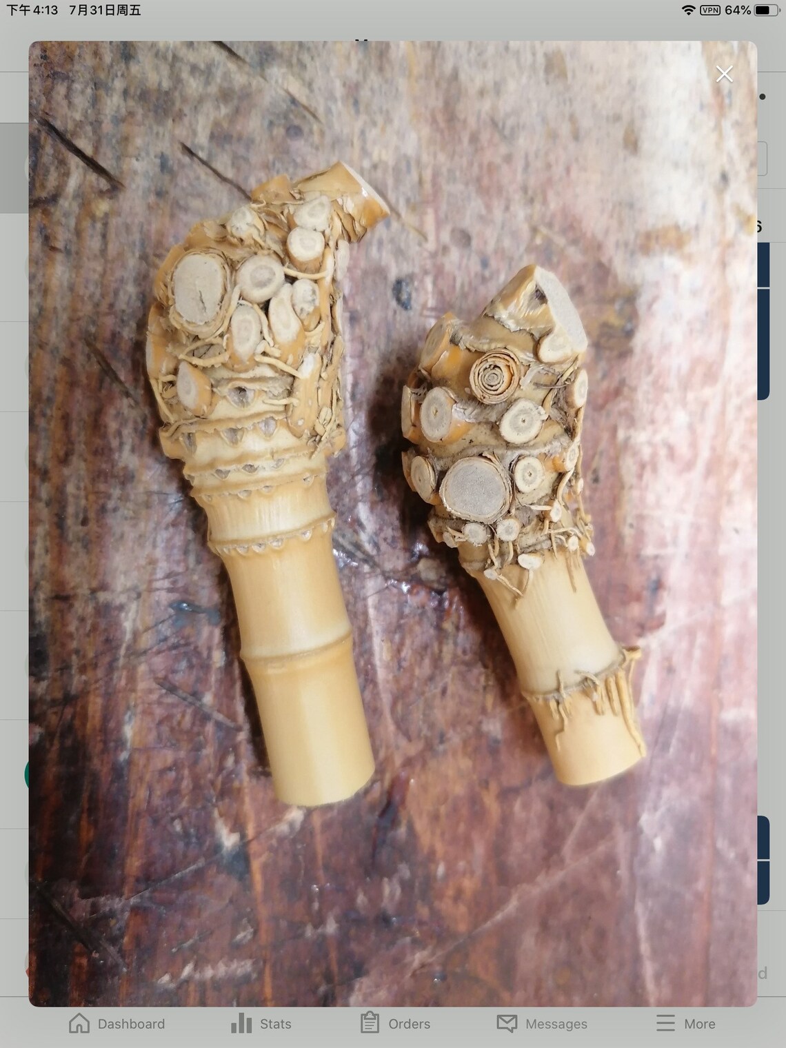 Varied Dia Raw Bamboo Root Ball Ends for Making Pipe or | Etsy