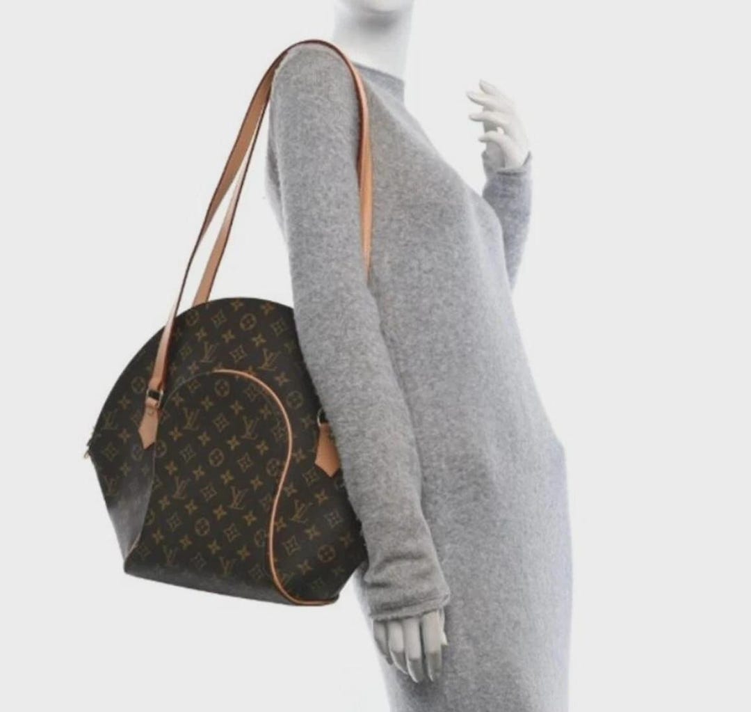 Vintage Authentic Louis Vuitton Ellipse GM Shoulder Long Straps Handbag ...