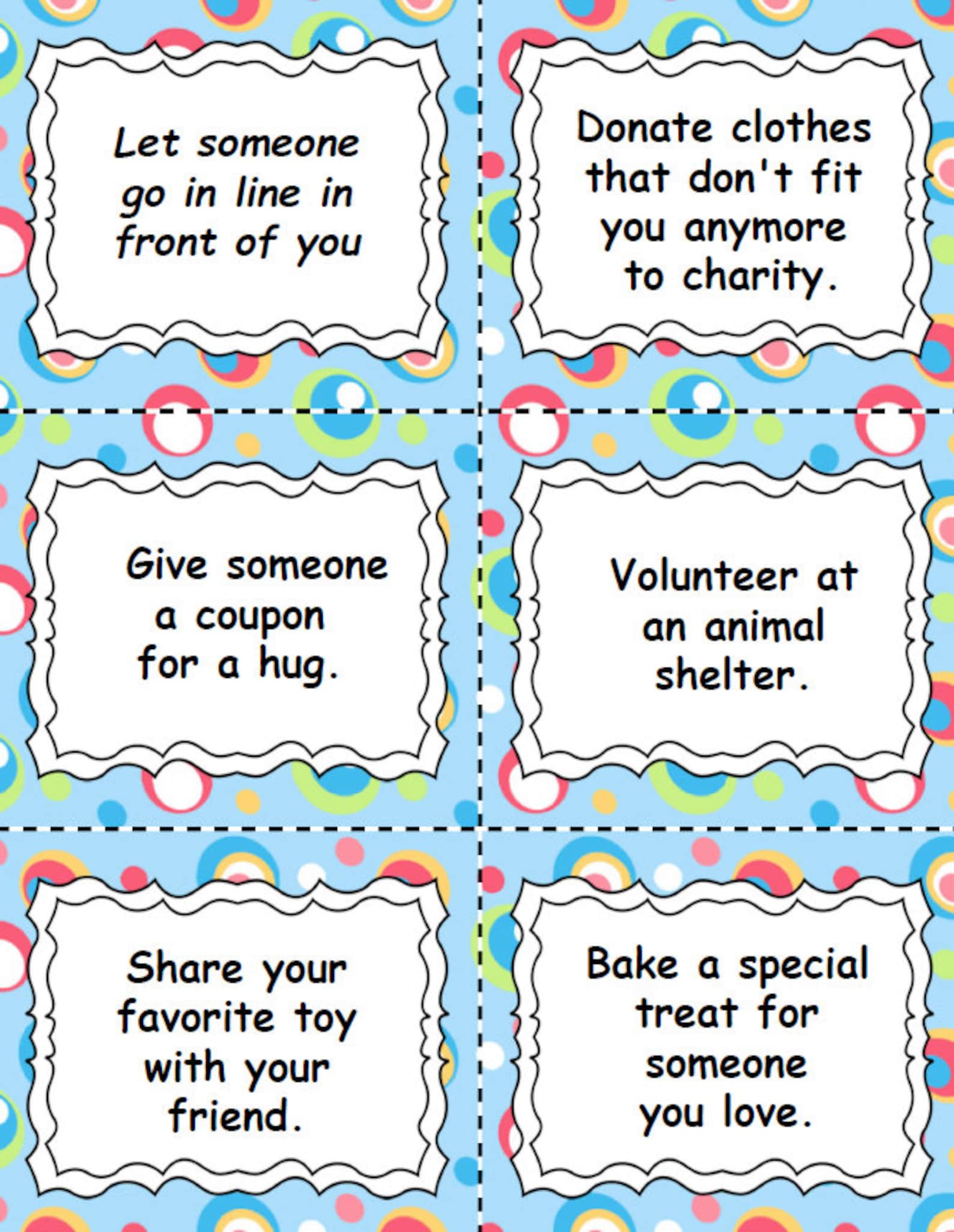 101 Kindness Cards for Kids kindness activities for kids | Etsy España