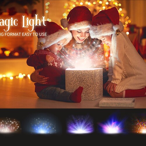 15 Magic Shine Book Overlays Photoshop Overlays Christmas - Etsy