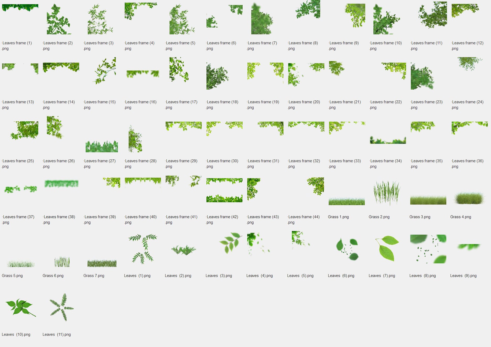 100 Tree and Leaves Photoshop Overlays:wedding Photoshop Overlay，summer ...