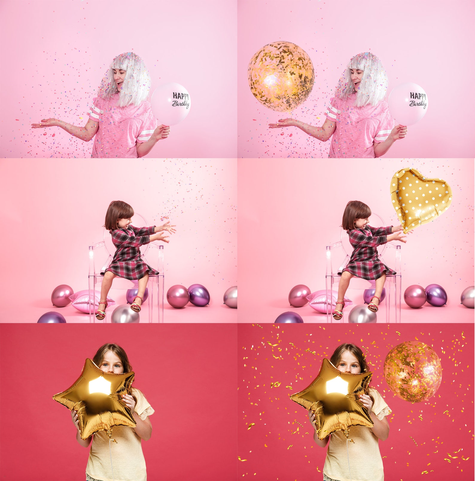 120 Balloon Photo Overlays, Metallic Balloon Overlays，balloon Photo ...