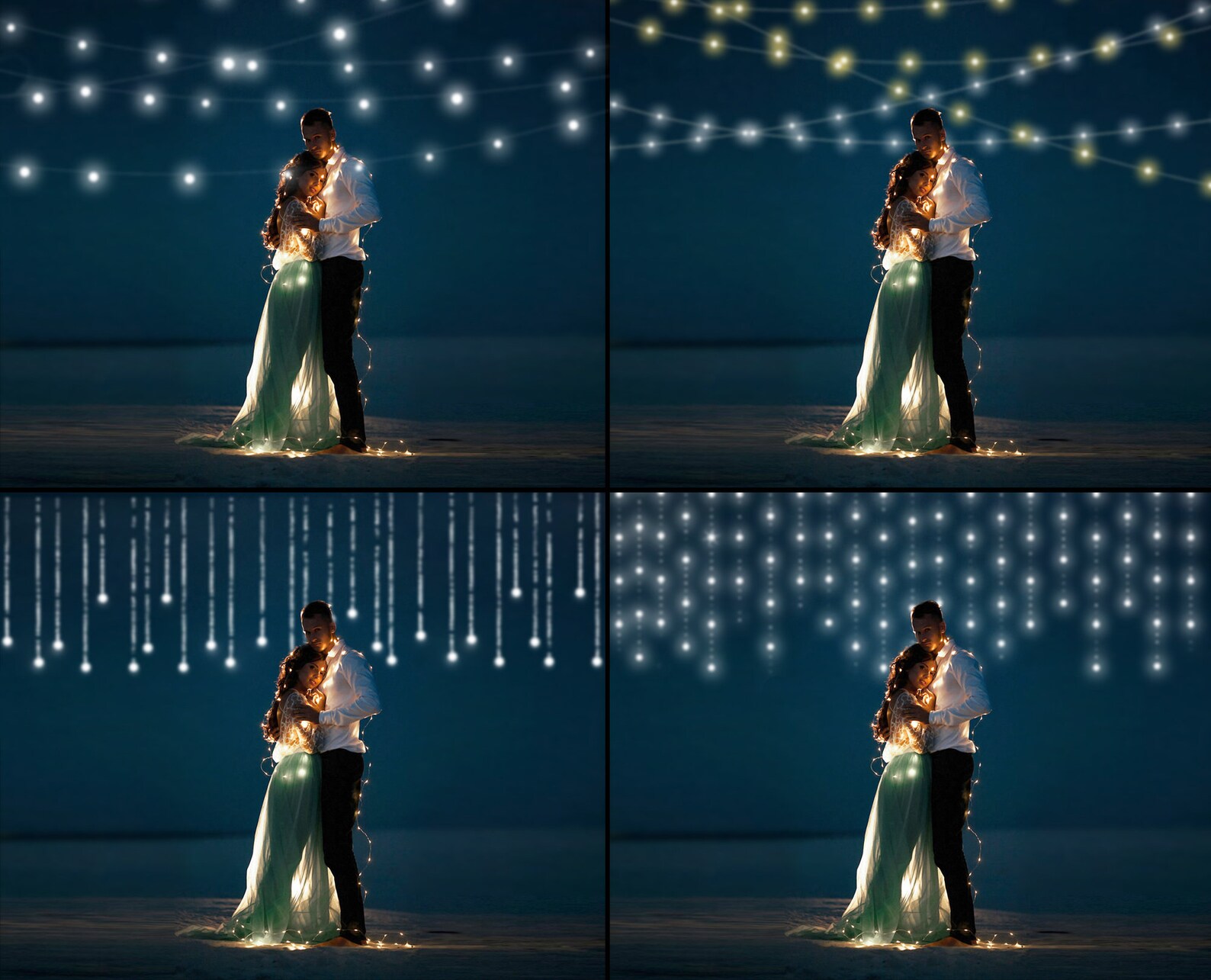 220 String Light Overlaysnew Year Christmas Lights String | Etsy