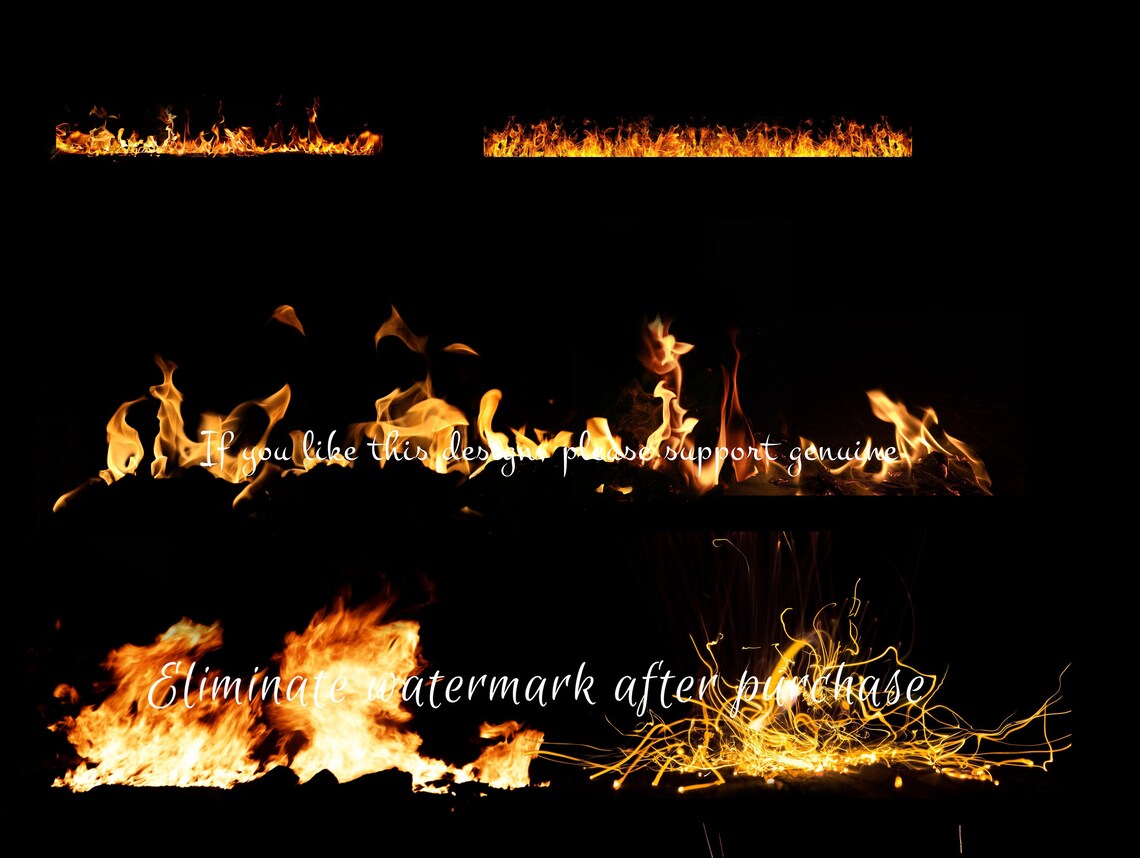 Fire Overlaysflame Overlays Christmas Campfire Overlays and - Etsy