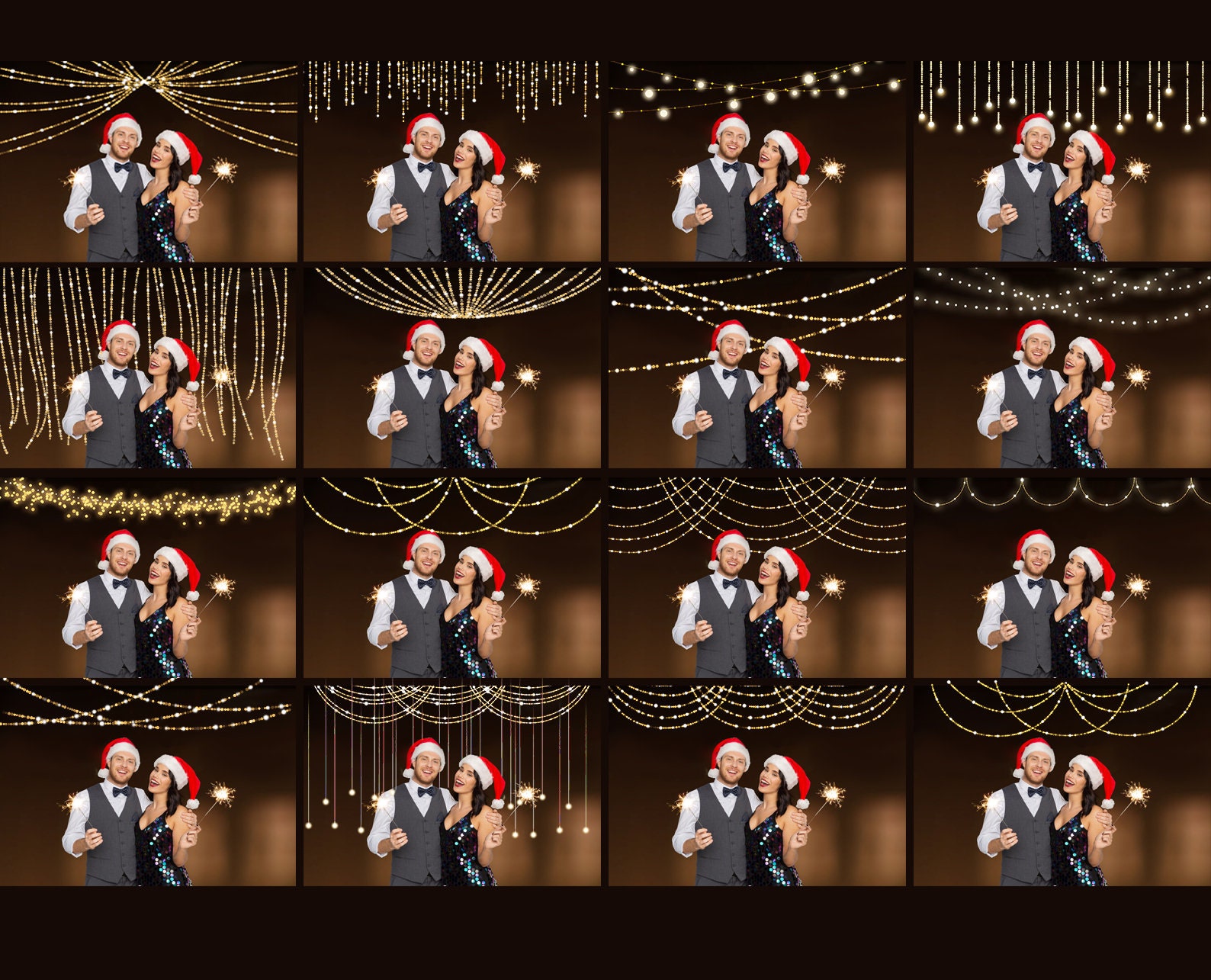 220 String Light Overlaysnew Year Christmas Lights String - Etsy