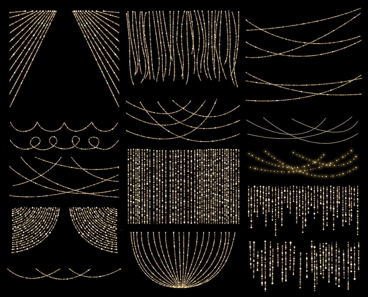 220 String Light Overlaysnew Year Christmas Lights String - Etsy