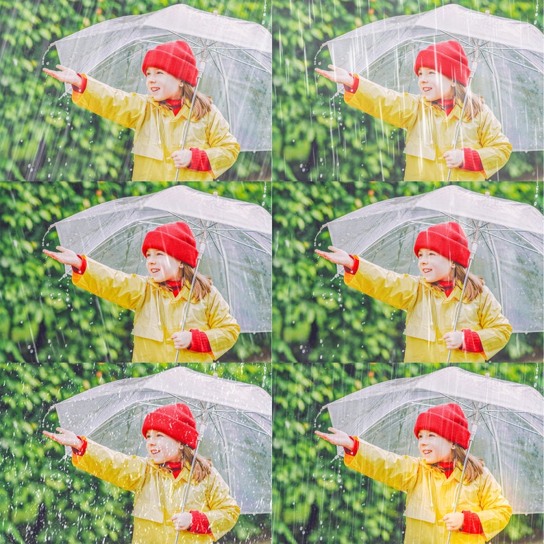 Rain overlays: realistic rain rainfall Rainy Weather | Etsy