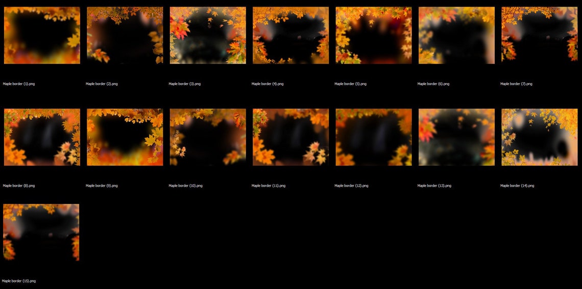90 Autumn Leaves Overlay: Falling Maple Leaves, Fall Leaves, Autumn ...