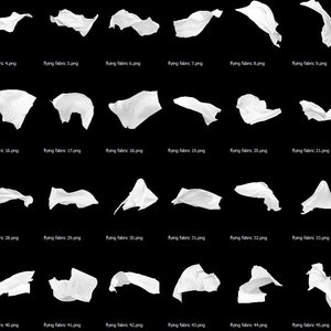 300 White Flying Fabric Dress Overlays, Flowing Cloth Wave，flying Cloth ...