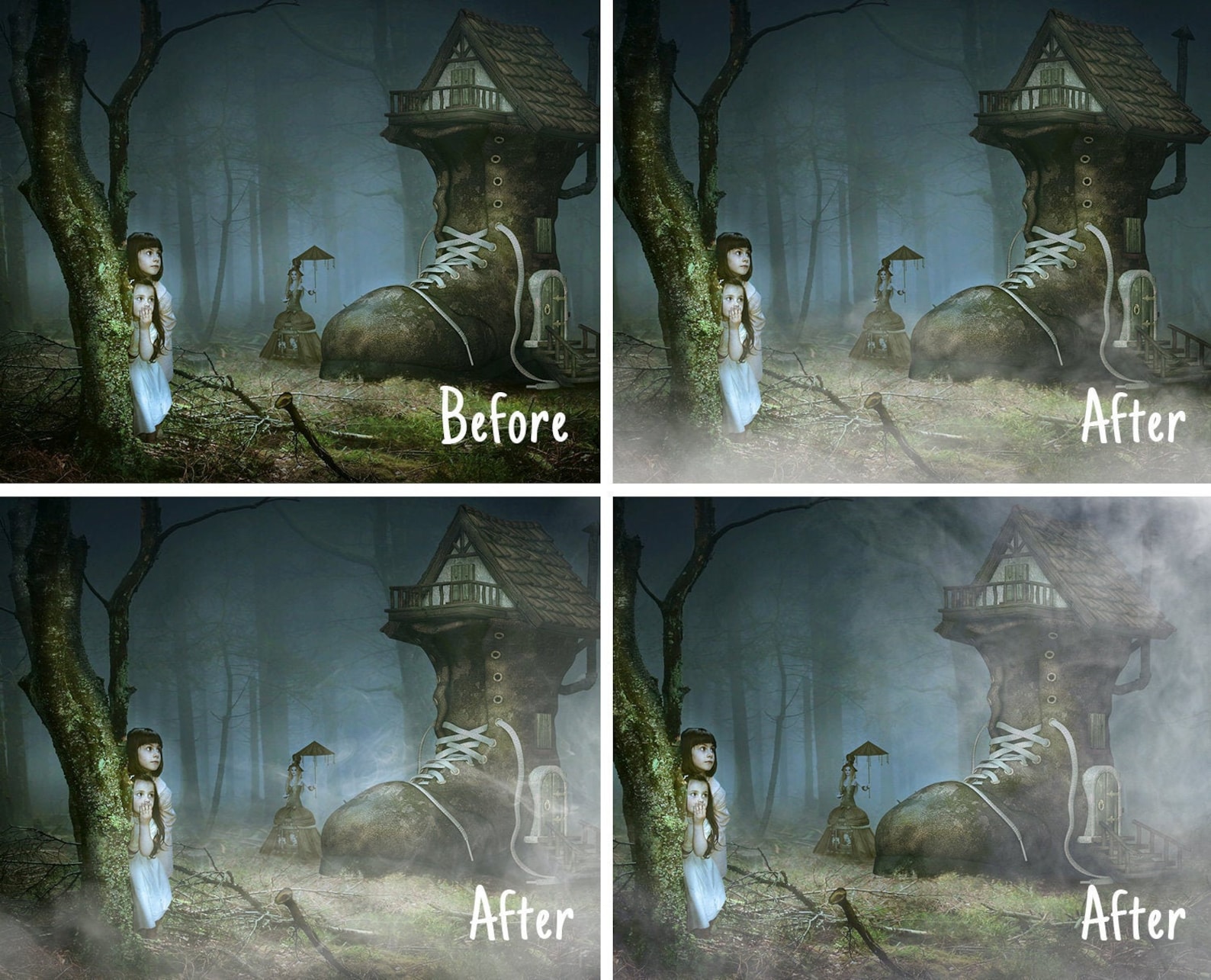 100 Real Fog Overlays: Real Fog Overlay Photoshop Weather - Etsy