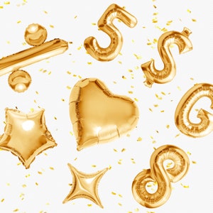 800+ Letters & Numbers Foil Balloon Overlays,birthday Party Overlays ...